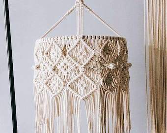 Macrame lamp shade | Etsy