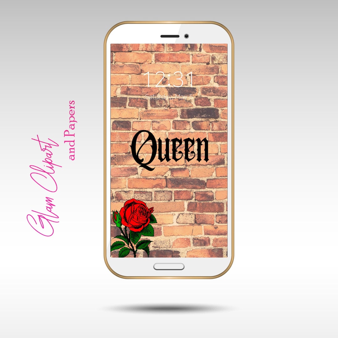 Queen Phone Wallpaper Rose Cell Phone Screensaver - Etsy