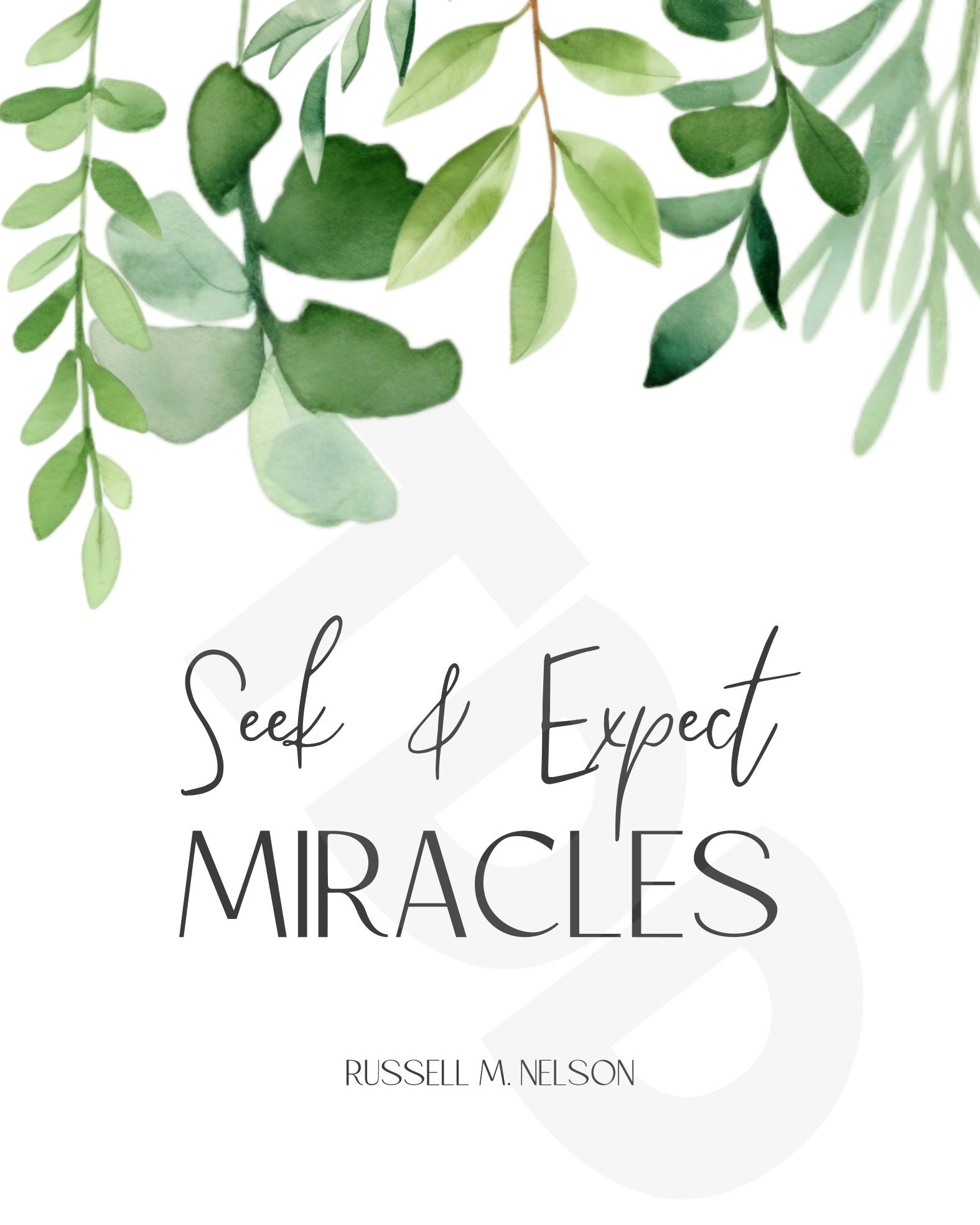 Digital Prints Set of 4: Russell M. Nelson Quotes (celestial, Effort ...