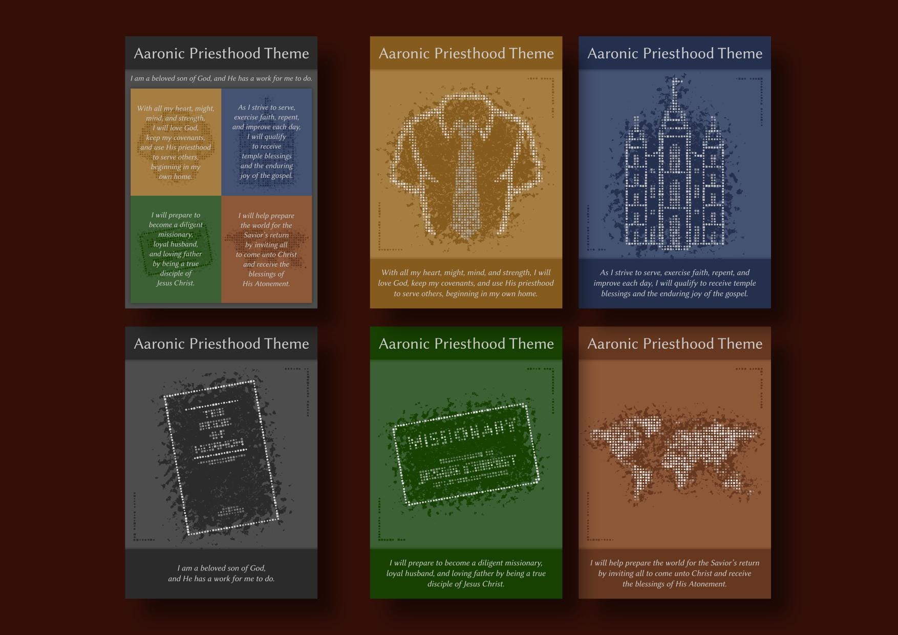Digital Print: Minimalist Aaronic Priesthood Theme (young Mens ...