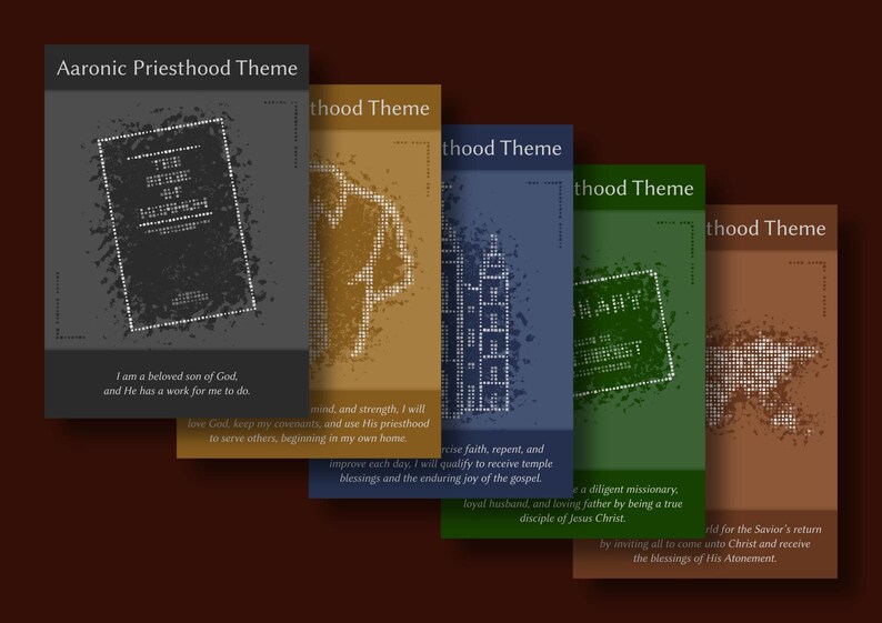 Digital Print: Minimalist Aaronic Priesthood Theme (young Mens ...