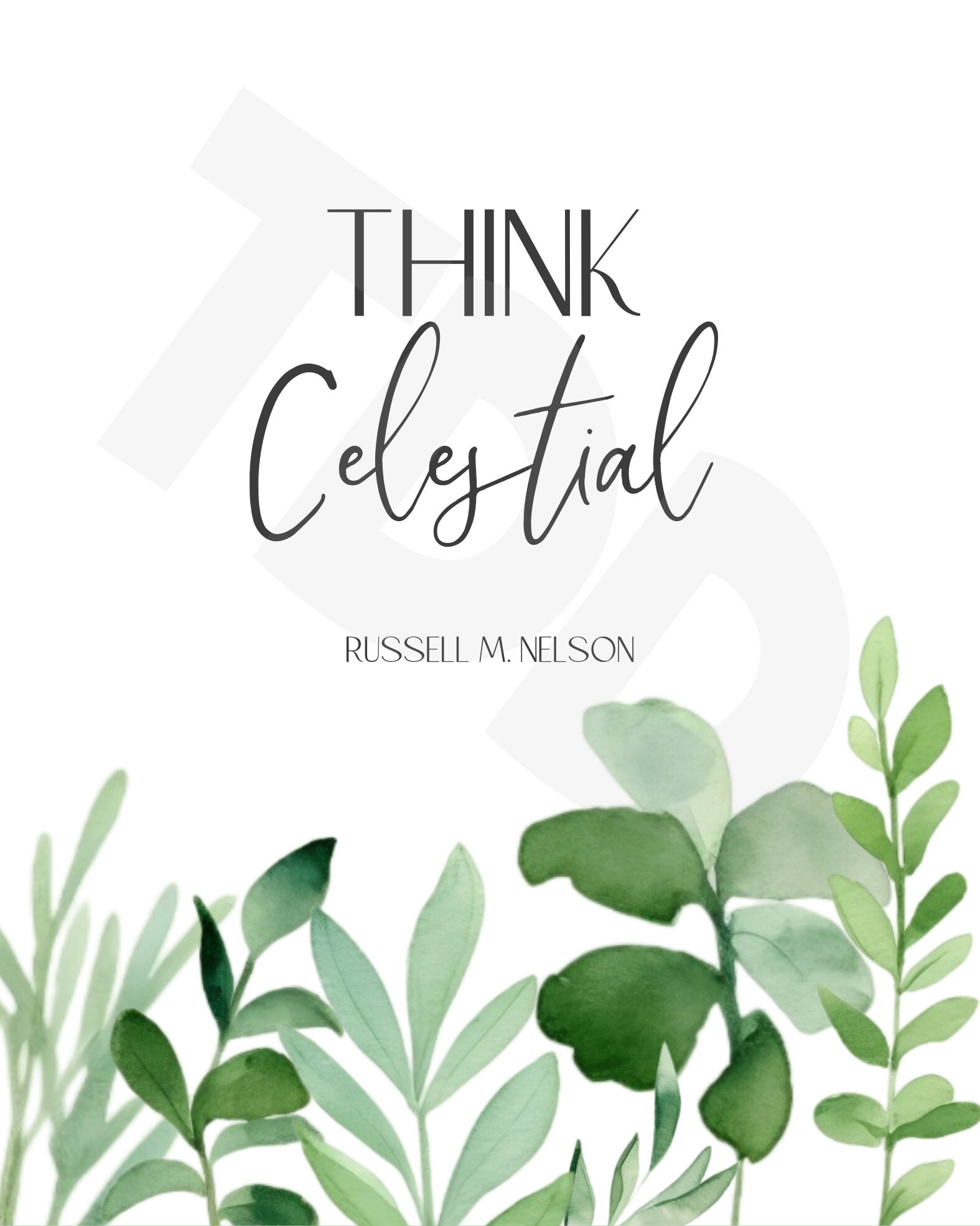 Digital Prints Set of 4: Russell M. Nelson Quotes (celestial, Effort ...