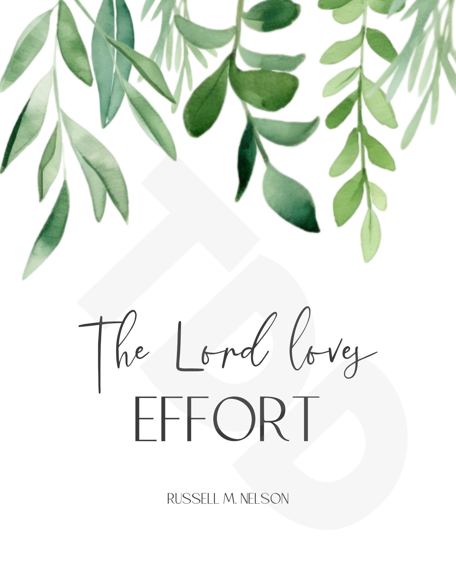 Digital Prints Set of 4: Russell M. Nelson Quotes (celestial, Effort ...