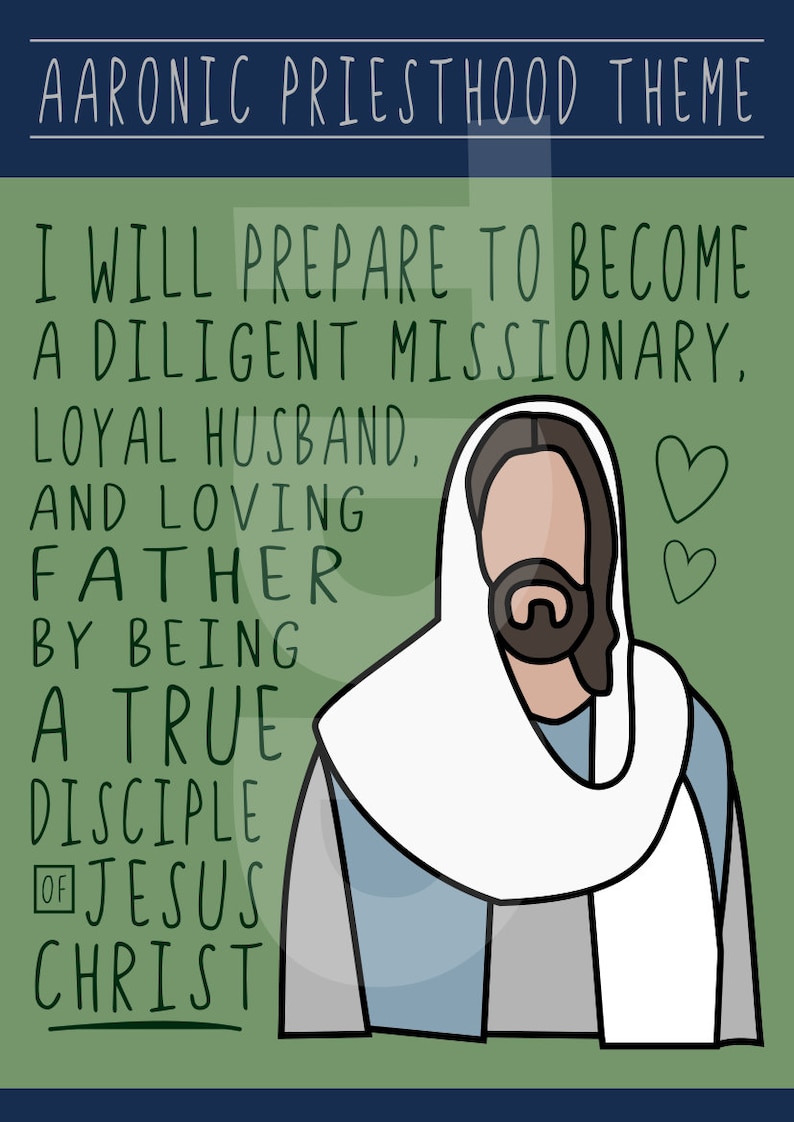 Digital Print: LDS Aaronic Priesthood Theme (young Mens) - Etsy