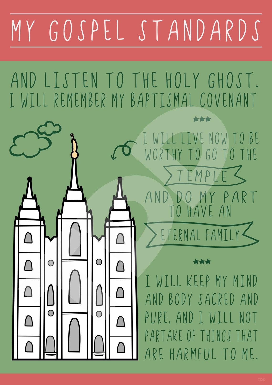 Primary My Gospel Standards LDS Digital Prints - Etsy