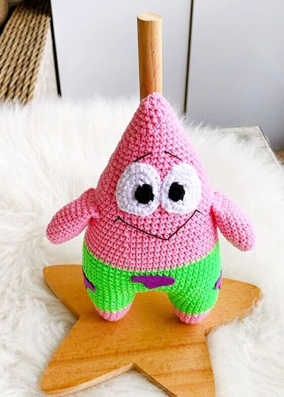 Patrick Star Cute Crochet Patterns Spongebob Crochet Pattern - Etsy