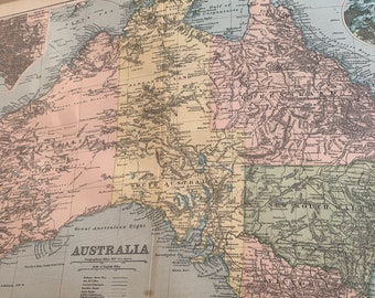 1850 Map of Australia | Etsy