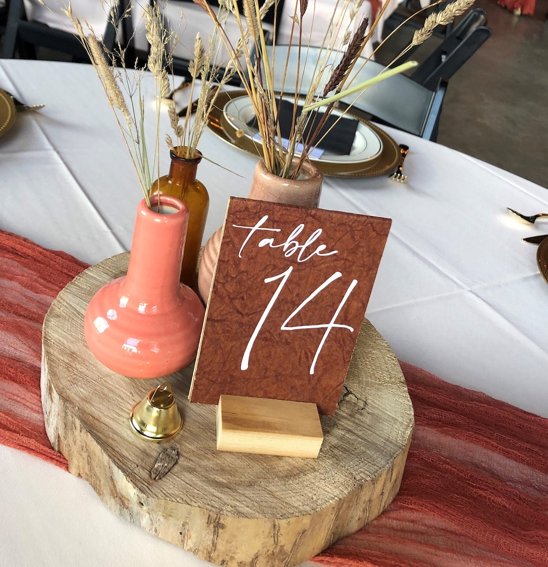Table Numbers, Boho Wedding Decor, Terra Cotta Decor - Etsy