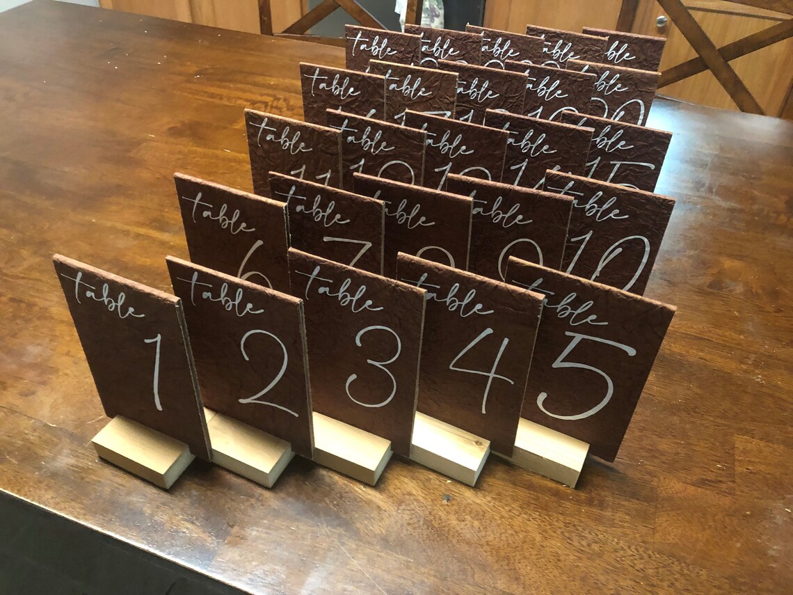 Table Numbers, Boho Wedding Decor, Terra Cotta Decor - Etsy