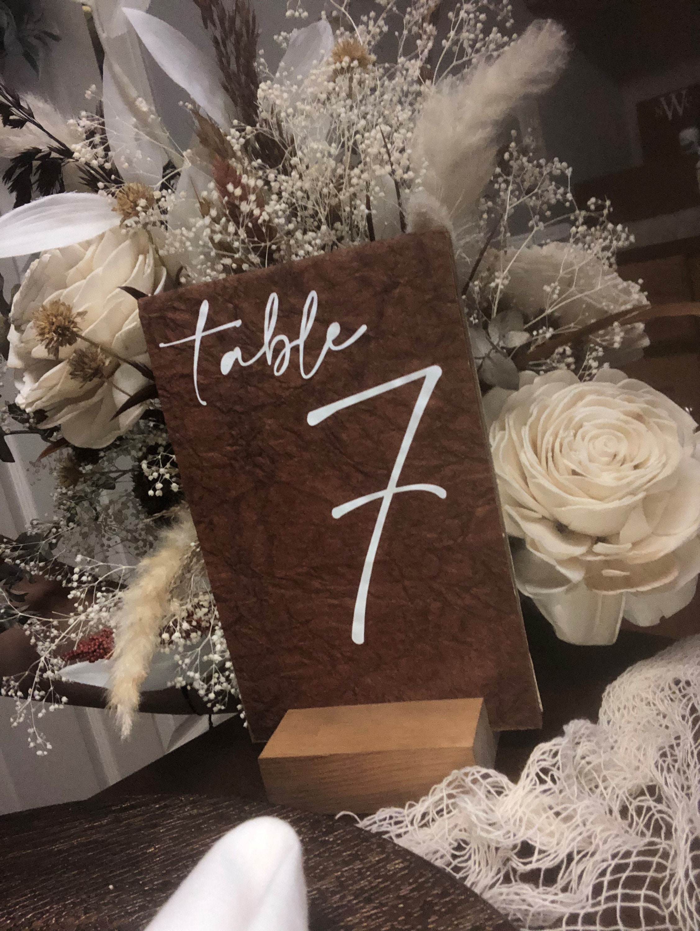 Table Numbers, Boho Wedding Decor, Terra Cotta Decor - Etsy