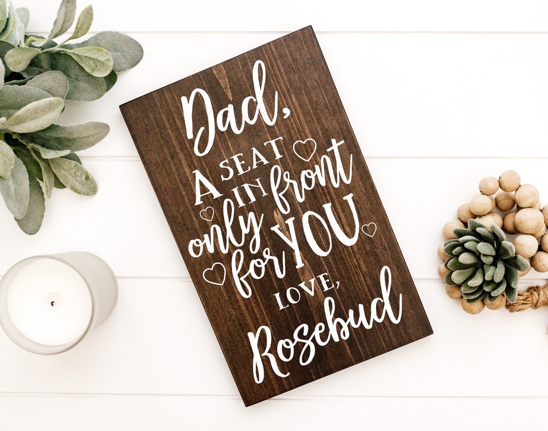 In Loving Memory Wedding Sign for Chair Reserved Seat Sign for - Etsy