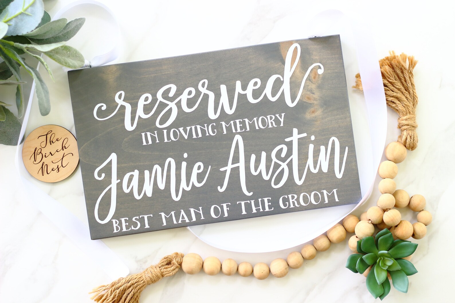 Mother of the Bride in Loving Memory Wedding Sign - Etsy