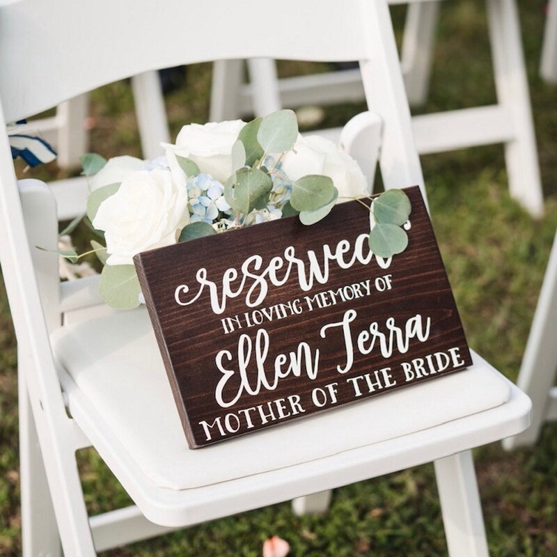In Loving Memory Wedding Sign - Etsy