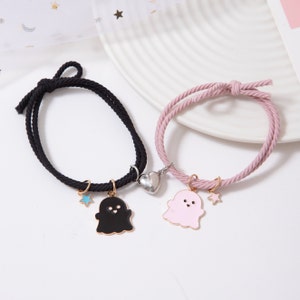 Ghost Halloween Couple Bracelets Handmade Matching Bracelets - Etsy