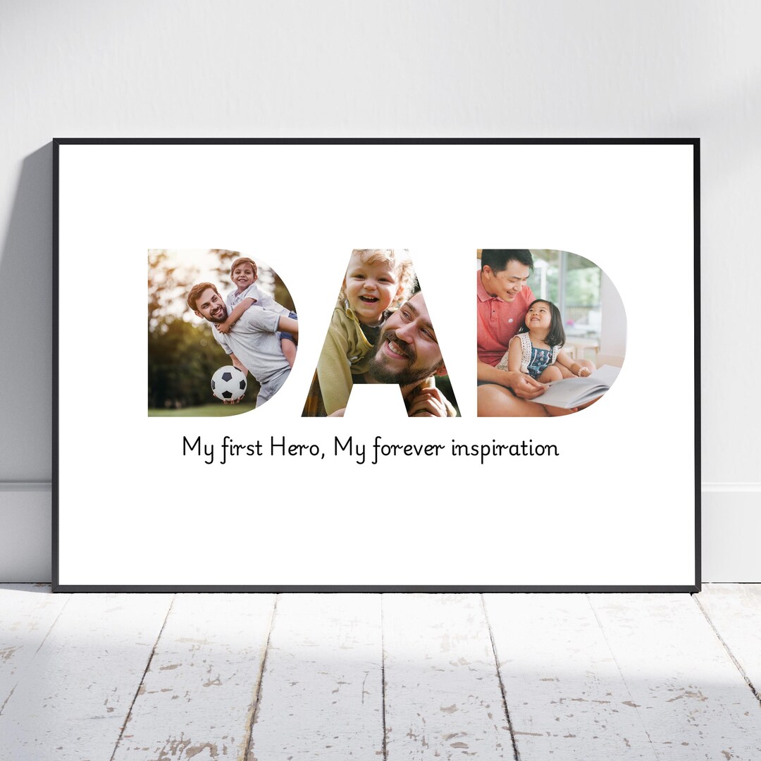 Personalized Art Print for Dad | Custom Birthday Gift | Unique Father’s ...