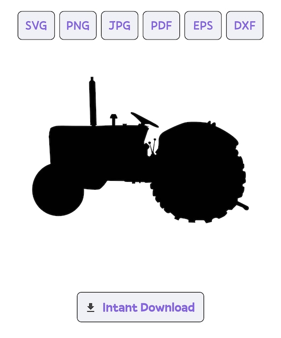 Tractor Silhoutte Tractor SVG Tractor Clipart Tractor - Etsy