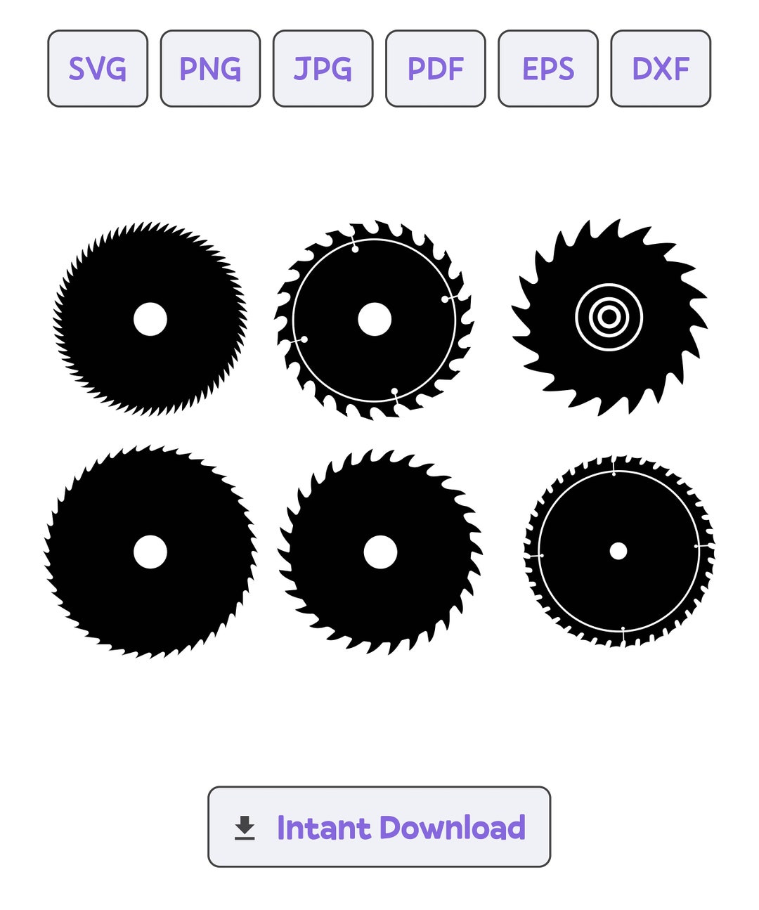 Sawblade SVG Bundle,sawblade Svg,sawblade Clipart,saw Blade Files for ...