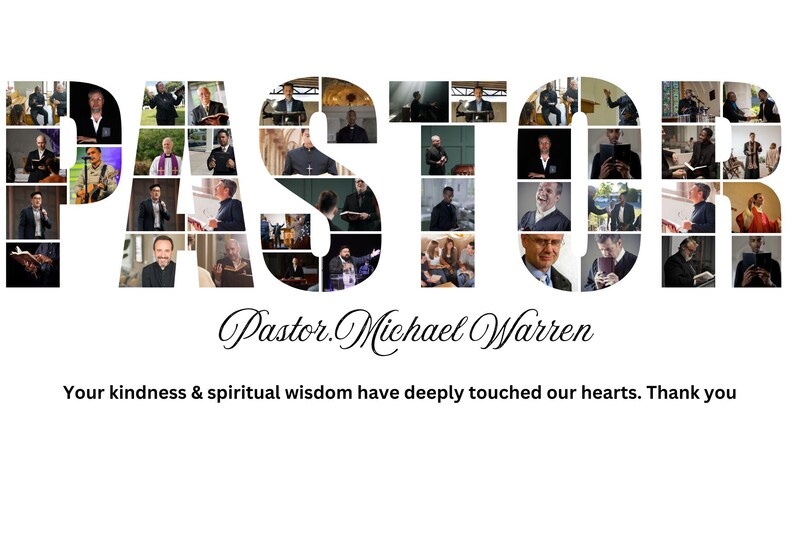 Pastor Photo Collage: Personalized Church Gift (digital Download) - Etsy