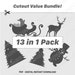 Value Pack Christmas Cutout Printable Template for Home Decor, Print ...