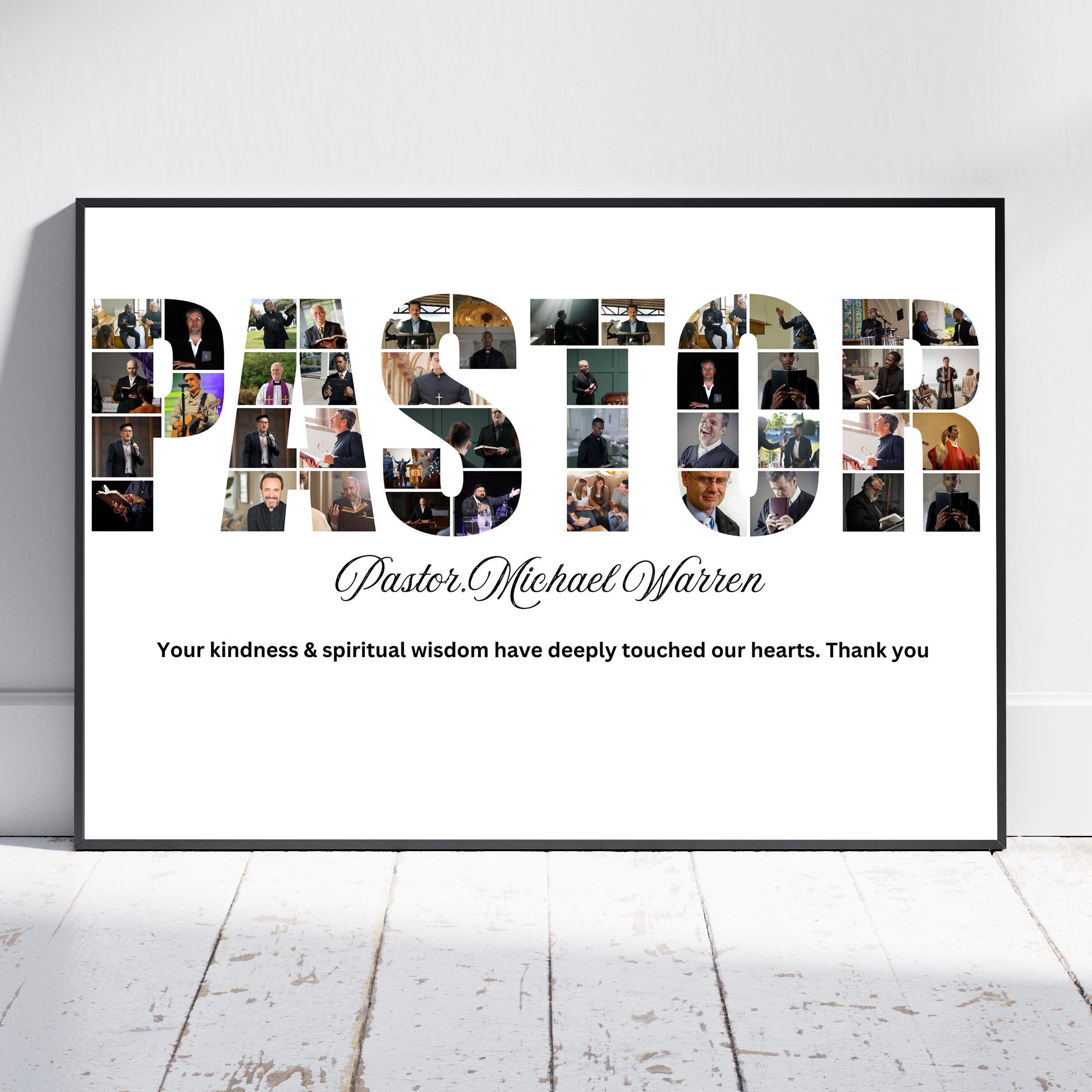 Pastor Photo Collage: Personalized Church Gift (digital Download) - Etsy