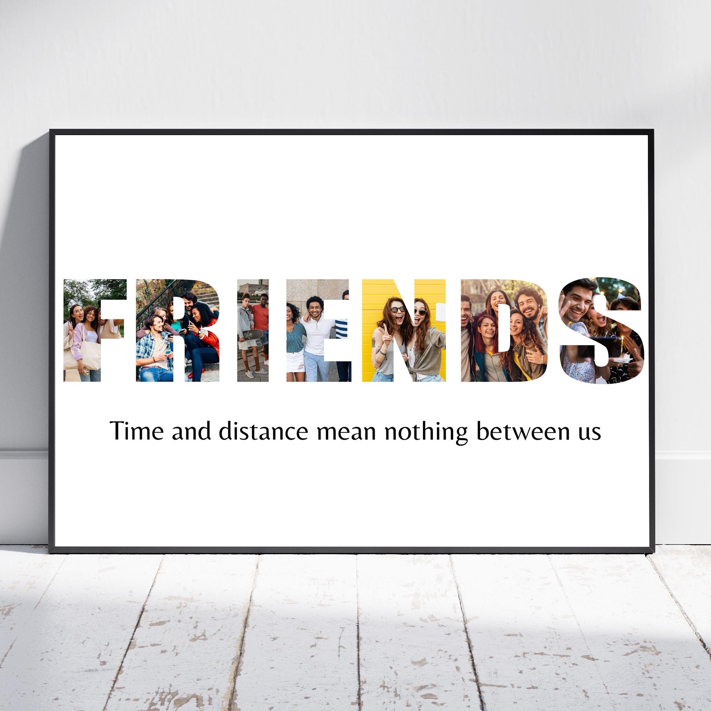 Personalized FRIENDS Photo Collage: Custom Memorial Artwork (digital ...