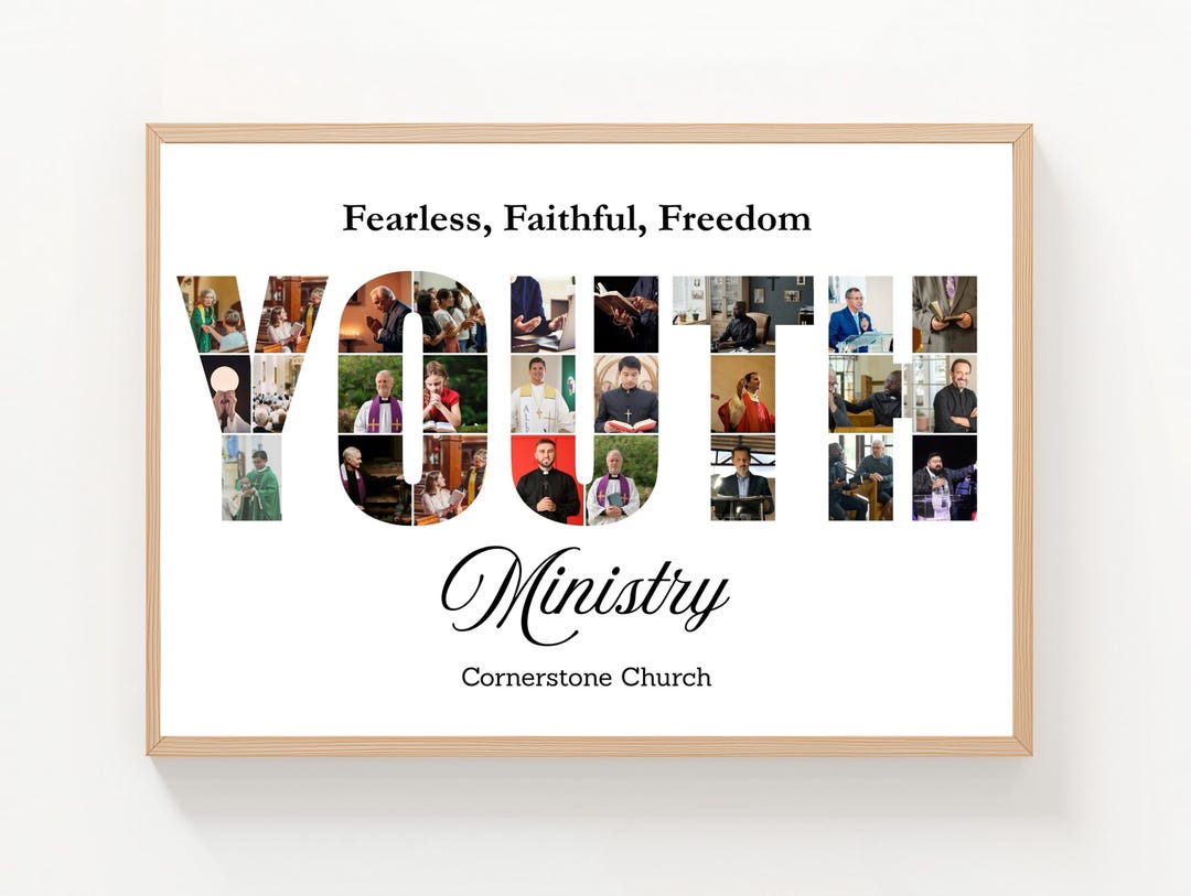 YOUTH Photo Collage: Personalized Church Gift (digital Download) - Etsy