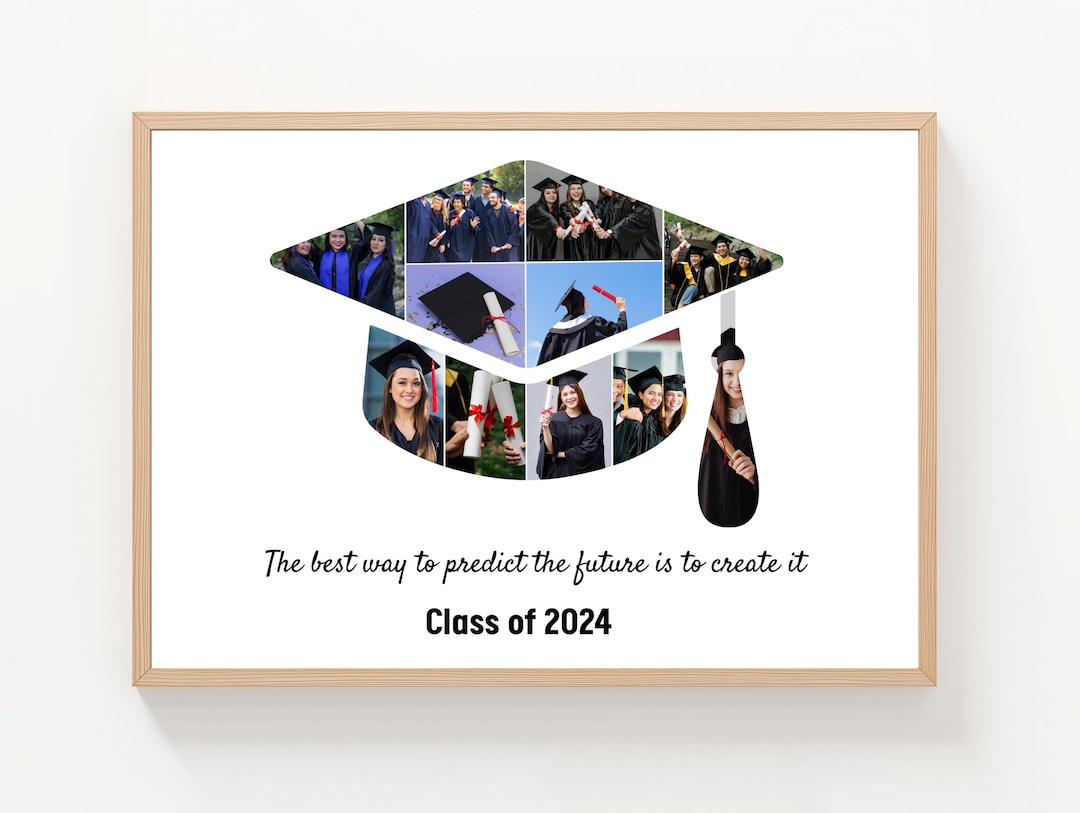 Graduation Cap Collage Template – Personalized Graduation Gifts, Cap ...