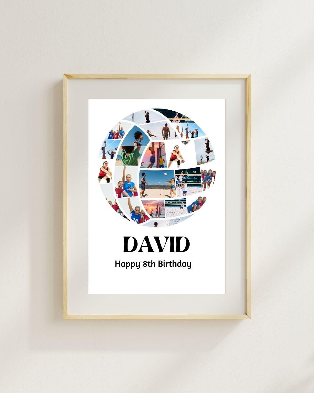 Personalized Volleyball Frame Collage - Custom Gift for Sports Lovers ...