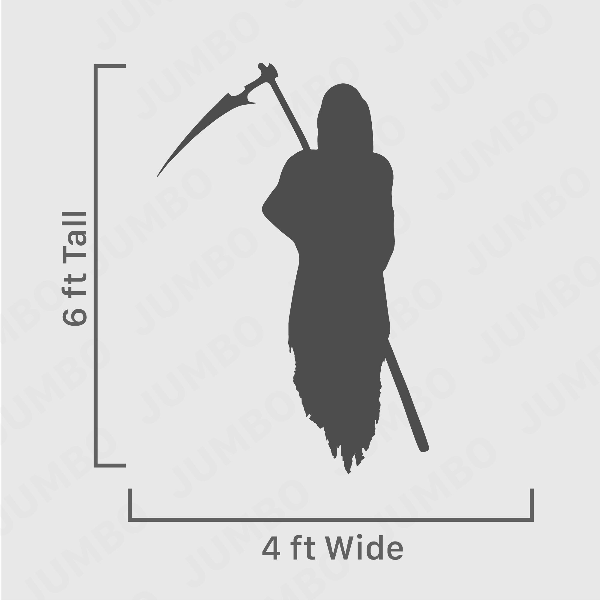 6 Ft Grim Reaper Printable Template for Home Decor, Print Trace and Cut ...