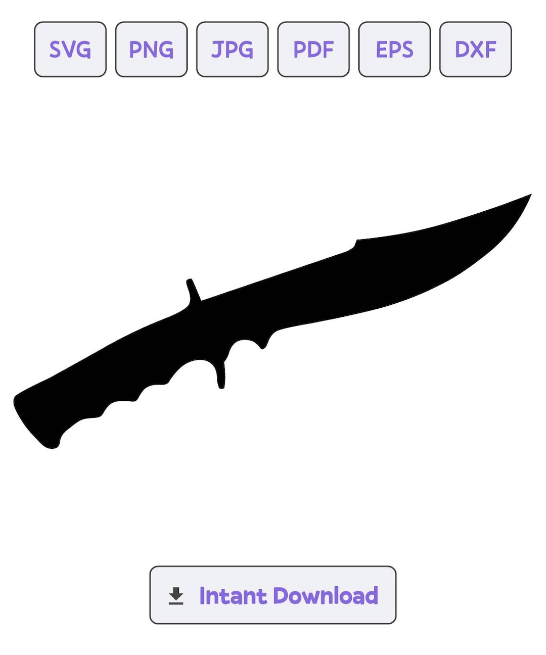 Knife SVG , Knife Clipart, Knife Files for Cricut, Knife Cut Files for ...