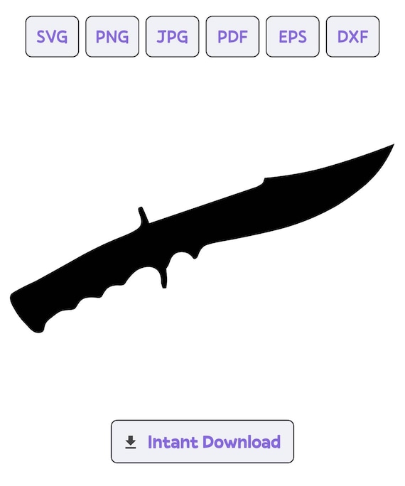 Knife SVG Knife Clipart Knife Files for Cricut Knife Cut | Etsy