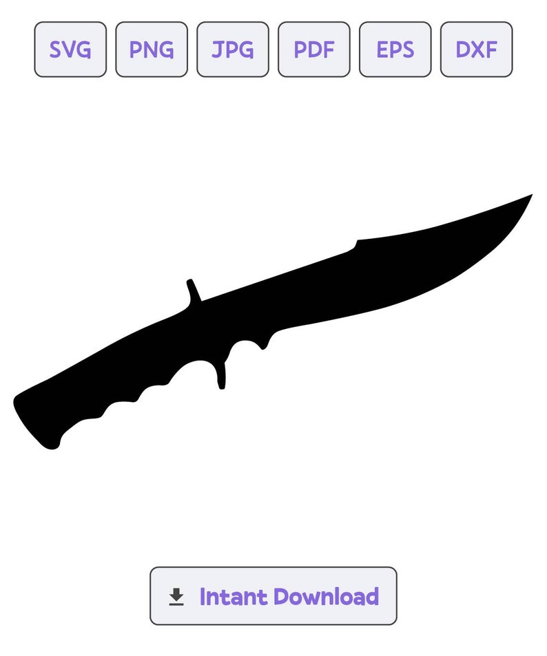 Knife SVG Knife Clipart Knife Files for Cricut Knife Cut - Etsy