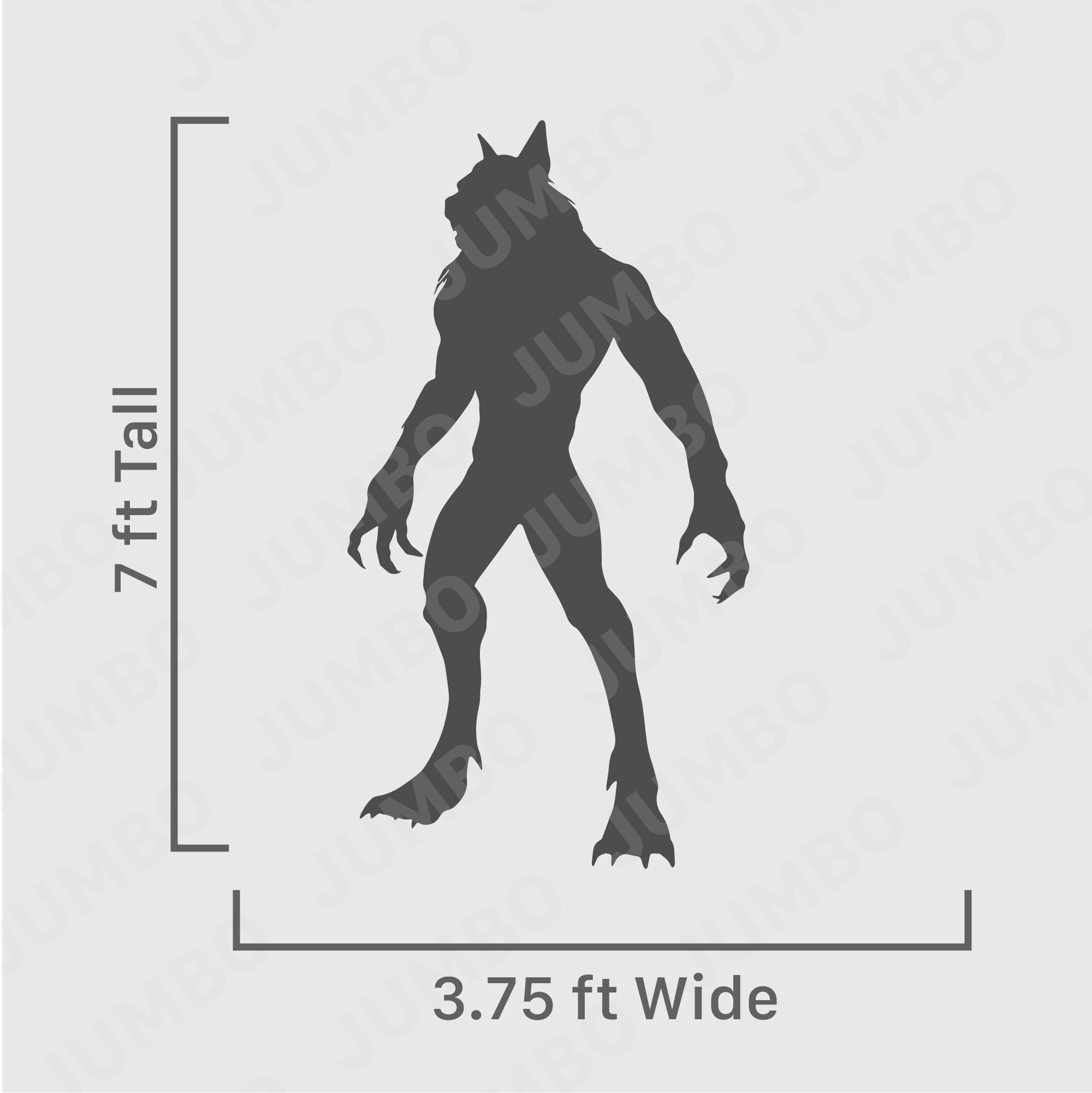 7 Ft Werewolf Printable Template for Home Decor Print Trace - Etsy