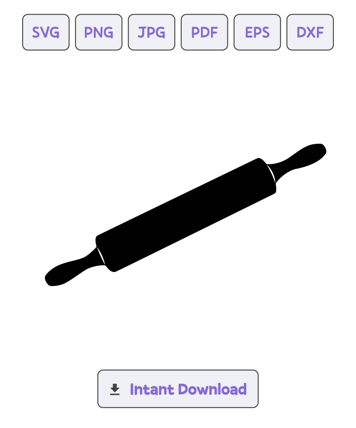 Wooden Roller SVG, SVG File, Clipart, Wooden Roller Files for Cricut ...