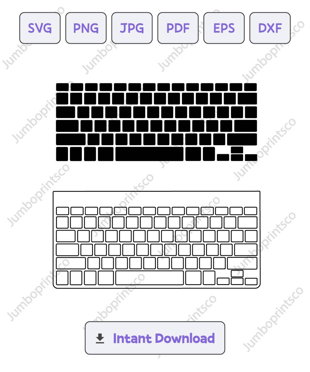 Keyboard SVG, PNG, Keyboard Silhouette | Download | Keyboard SVG, Svg ...
