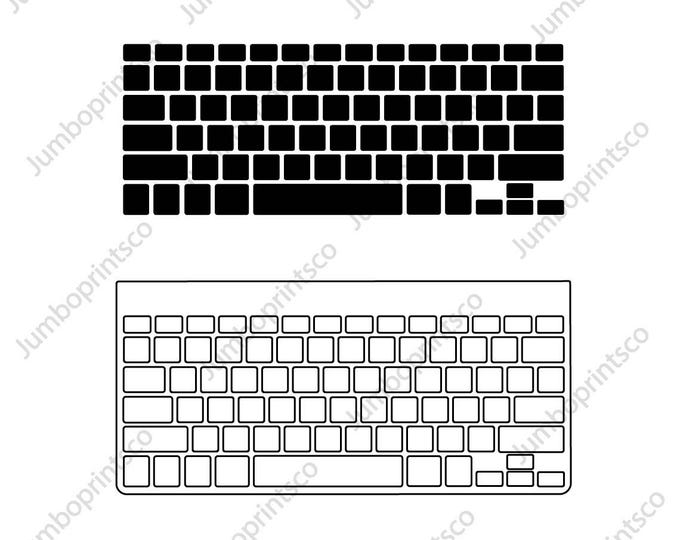 Keyboard Svg, Blank Keyboard Clipart, Computer Keyboard Png, Dxf Logo ...