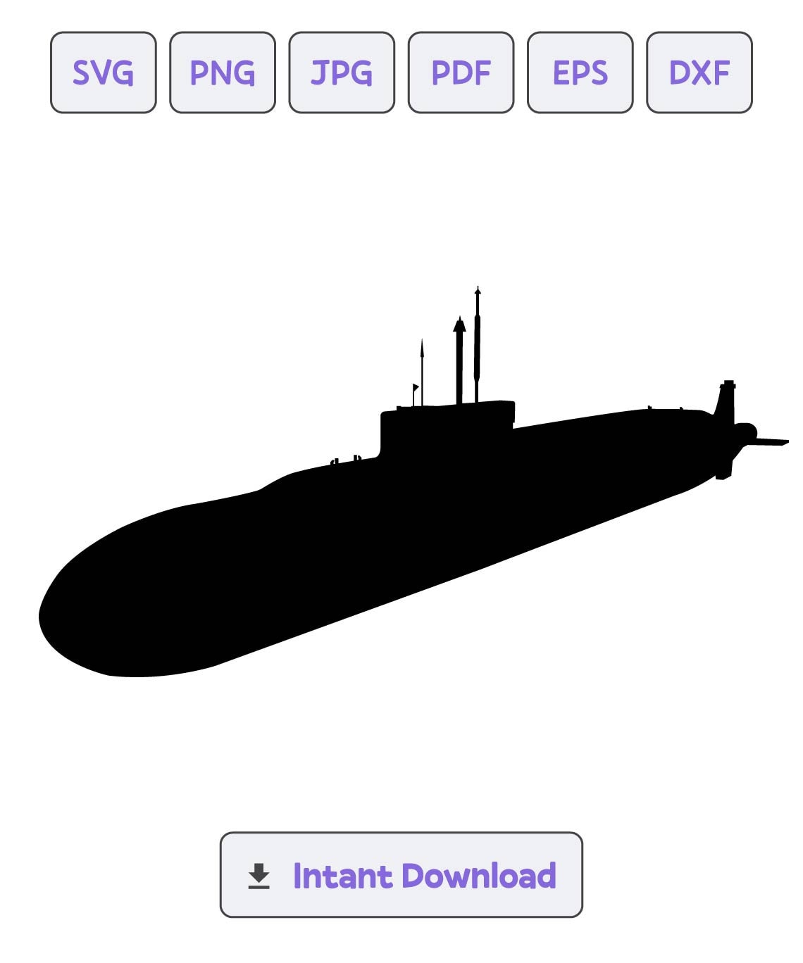 Navy Submarine Clipart