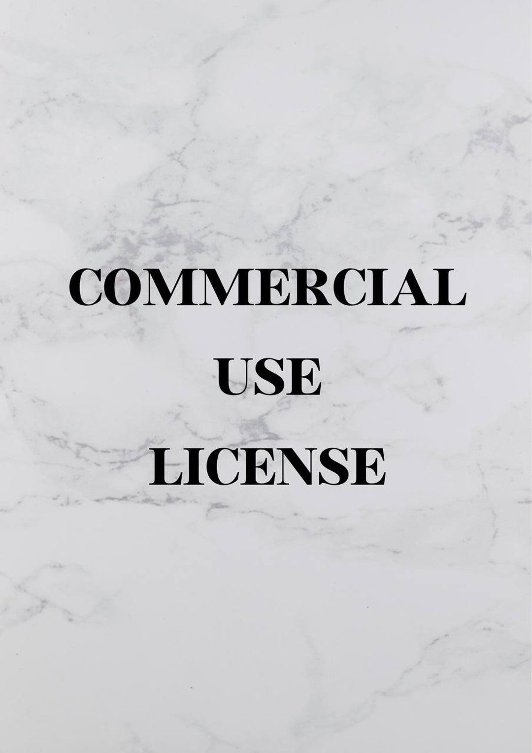 Commercial Use License - Etsy