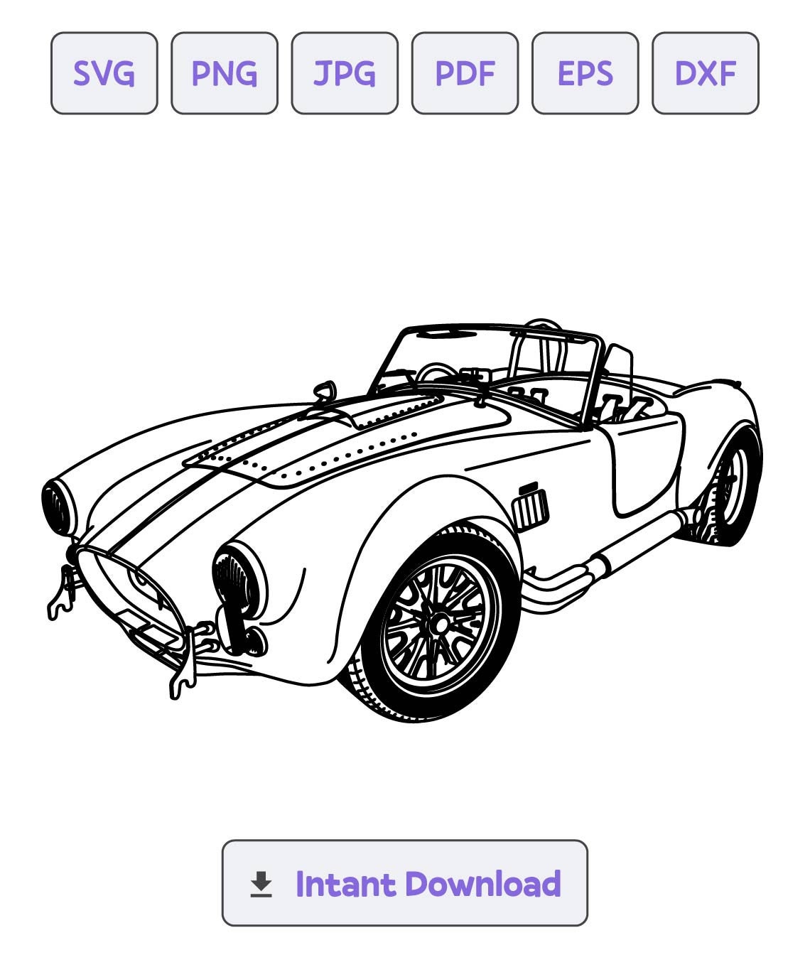 Shelby Cobra Clipart