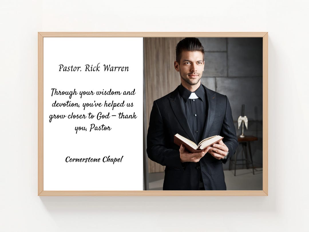 Pastor Photo Collage: Personalized Church Gift (digital Download) - Etsy