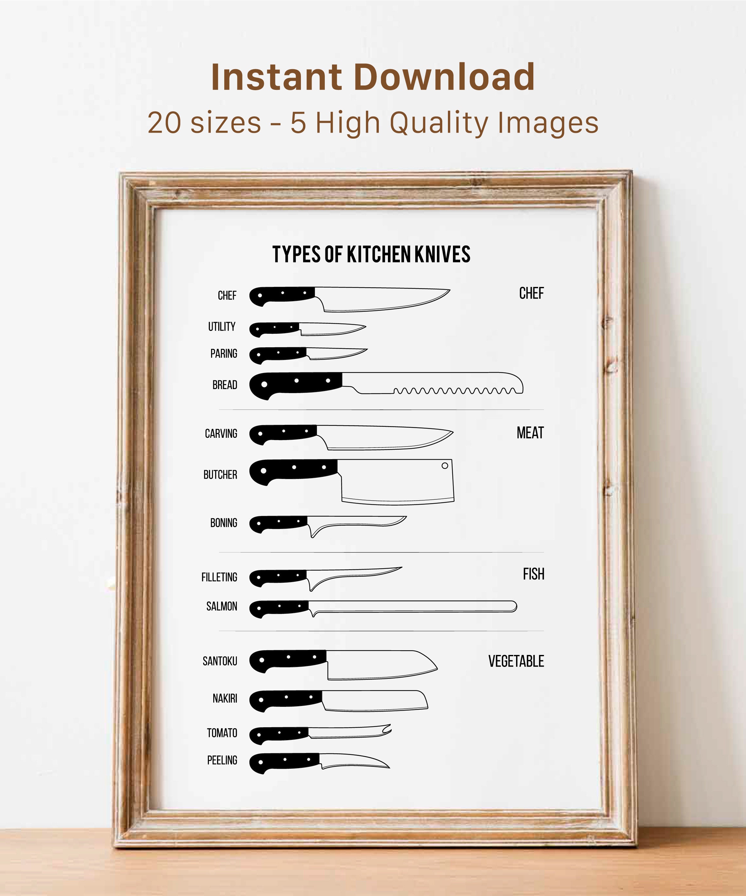 Kitchen Knives Landscape Files - Etsy
