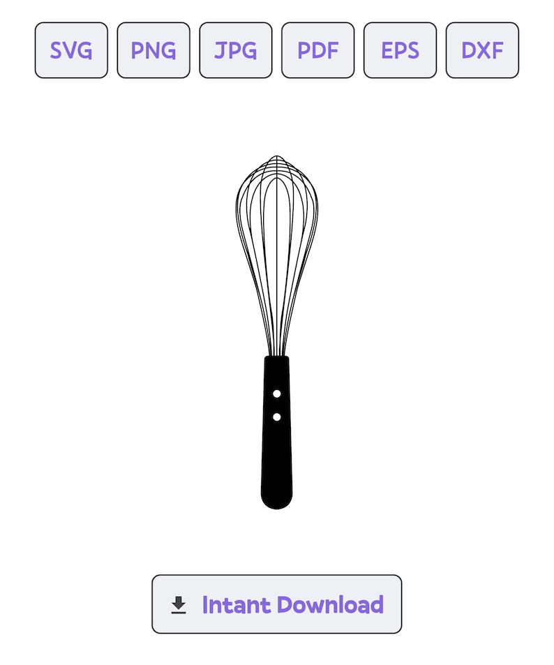 Whisk SVG, Whisk SVG File, Whisk Clipart, Whisk Files for Cricut, Whisk ...