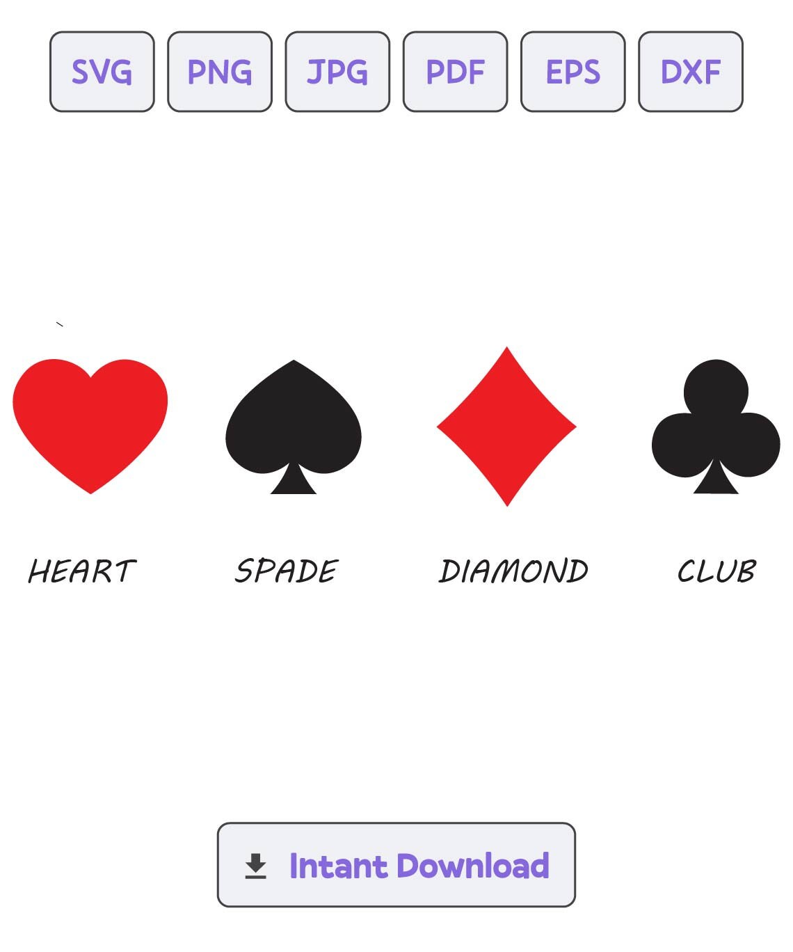 Play Cards Silhouette SVG, Svg, Dxf, Play Cards Eps, Play Cards Cricut ...