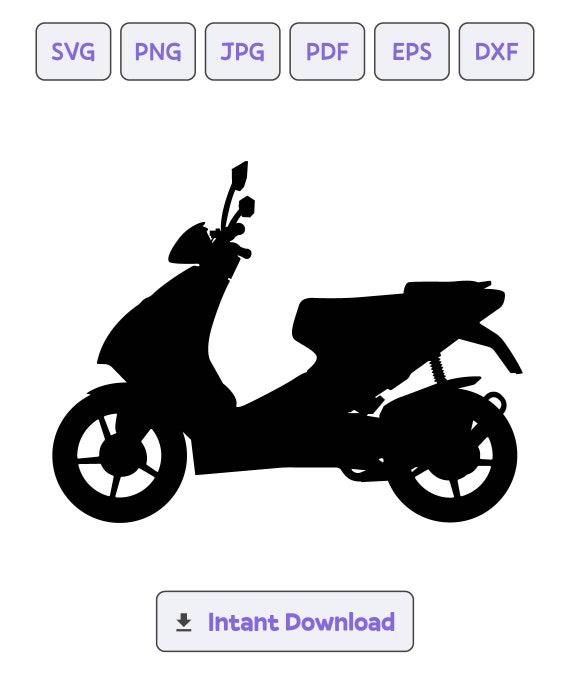 Scooter SVG SVG File Scooter Clipart Files for Cricutcut | Etsy