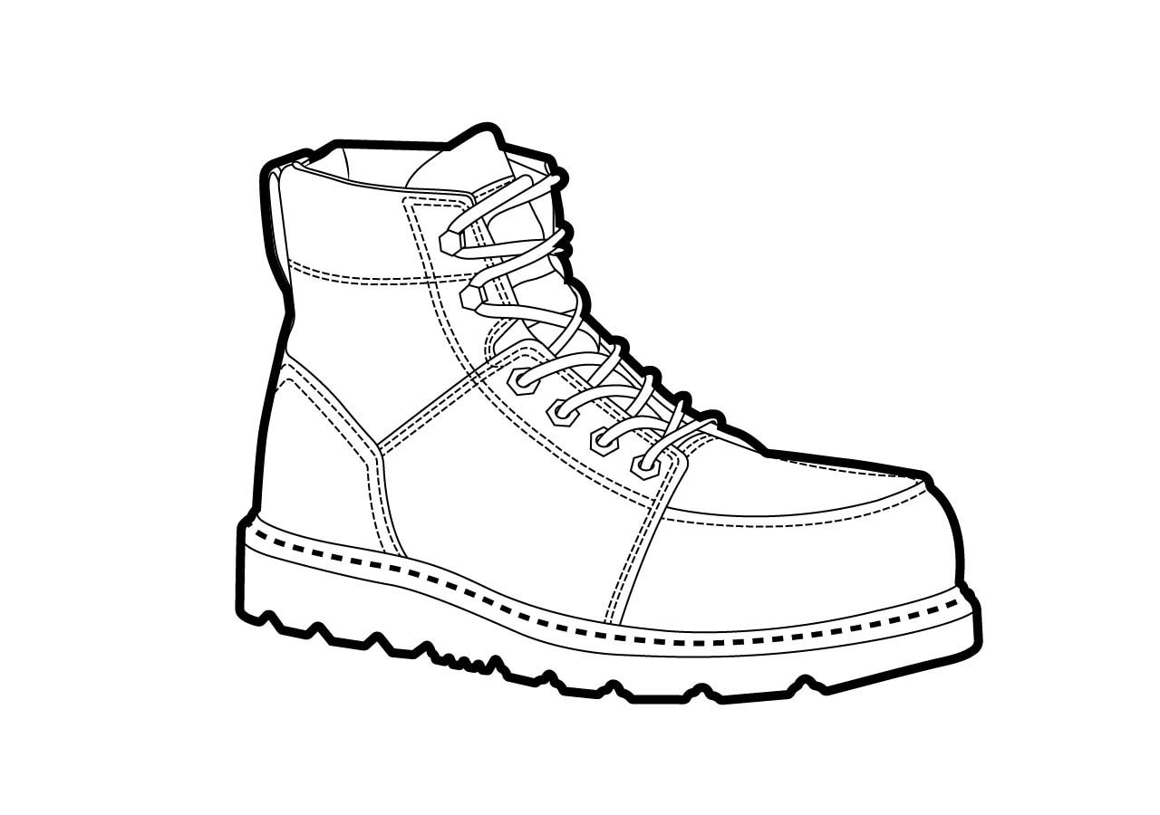 Sneakers Colouring Page | Kids Colouring Ideas & Drawing Activities ...