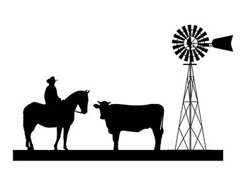 Cattle Farm Svg - Etsy