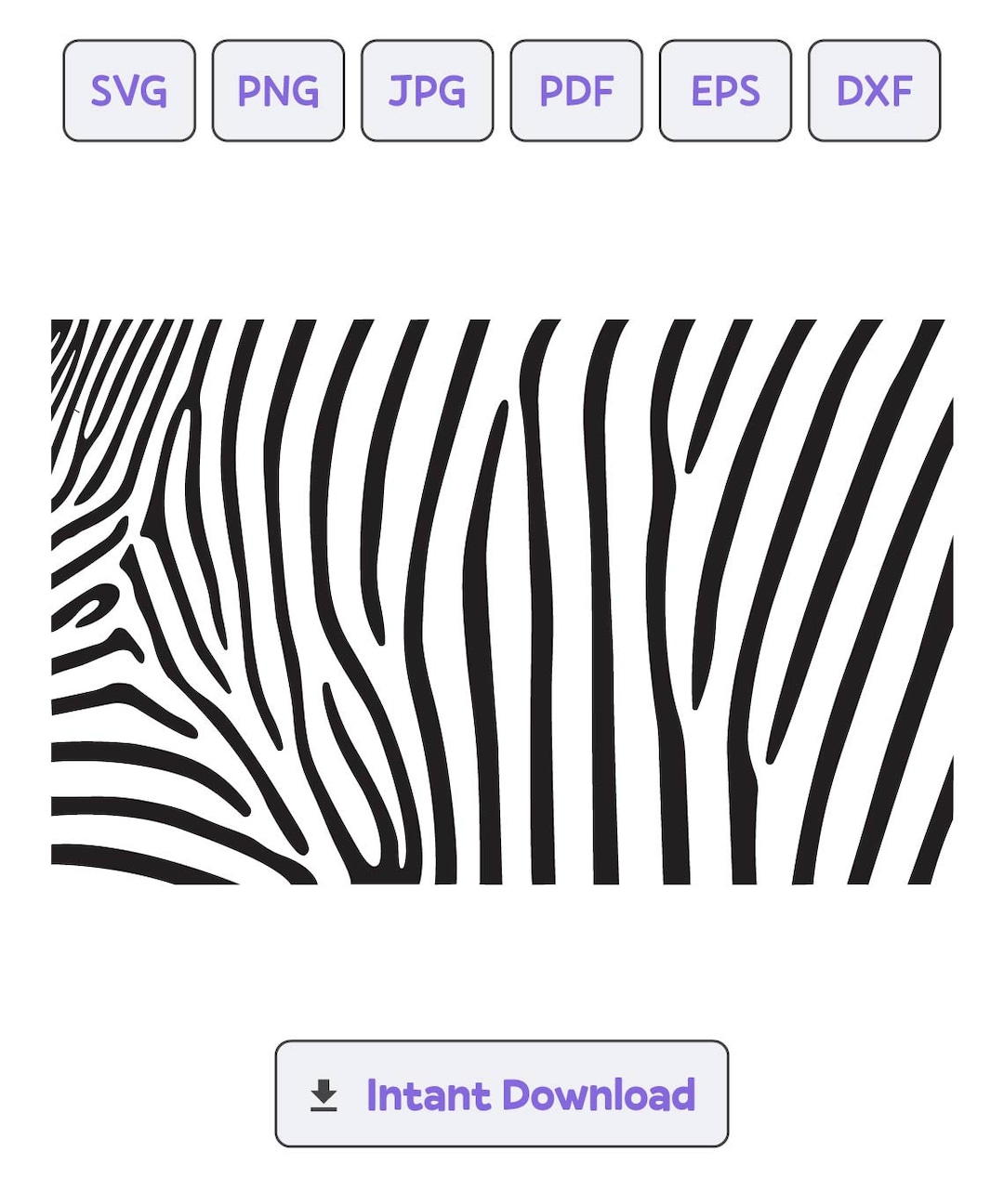 Zebra Prints Silhouette SVG, Zebra Svg, Zebra Dxf, Eps, Zebra Cricut ...