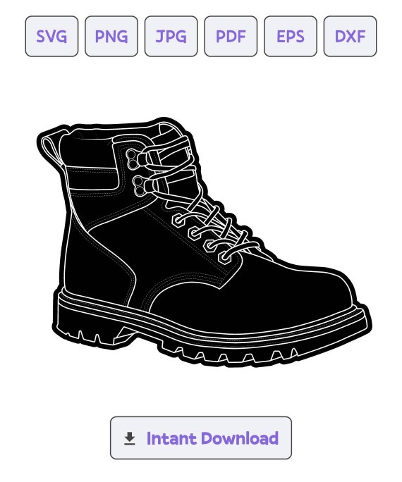 Boots Fill SVG SVG File Boots Clipart Files for Cricut | Etsy