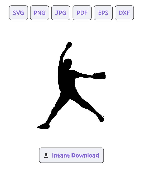 Softball Pitcher Silhouette