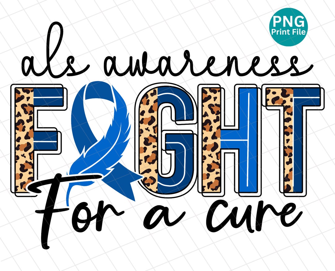 Als Awareness Fight for a Cure PNG, Als Awareness Leopard PNG, Als ...